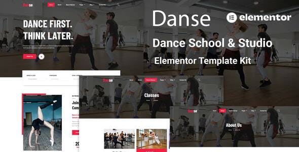 Danse - Dance School and Studio Elementor Template Kit